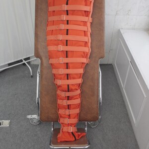 Orange Prison Sleep Sack Bondage Body Bag - Straitjacket Mummification ...