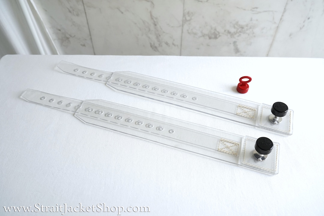 Transparent PVC Institutional Medical Asylum Restraints Wrist / Ankle ...