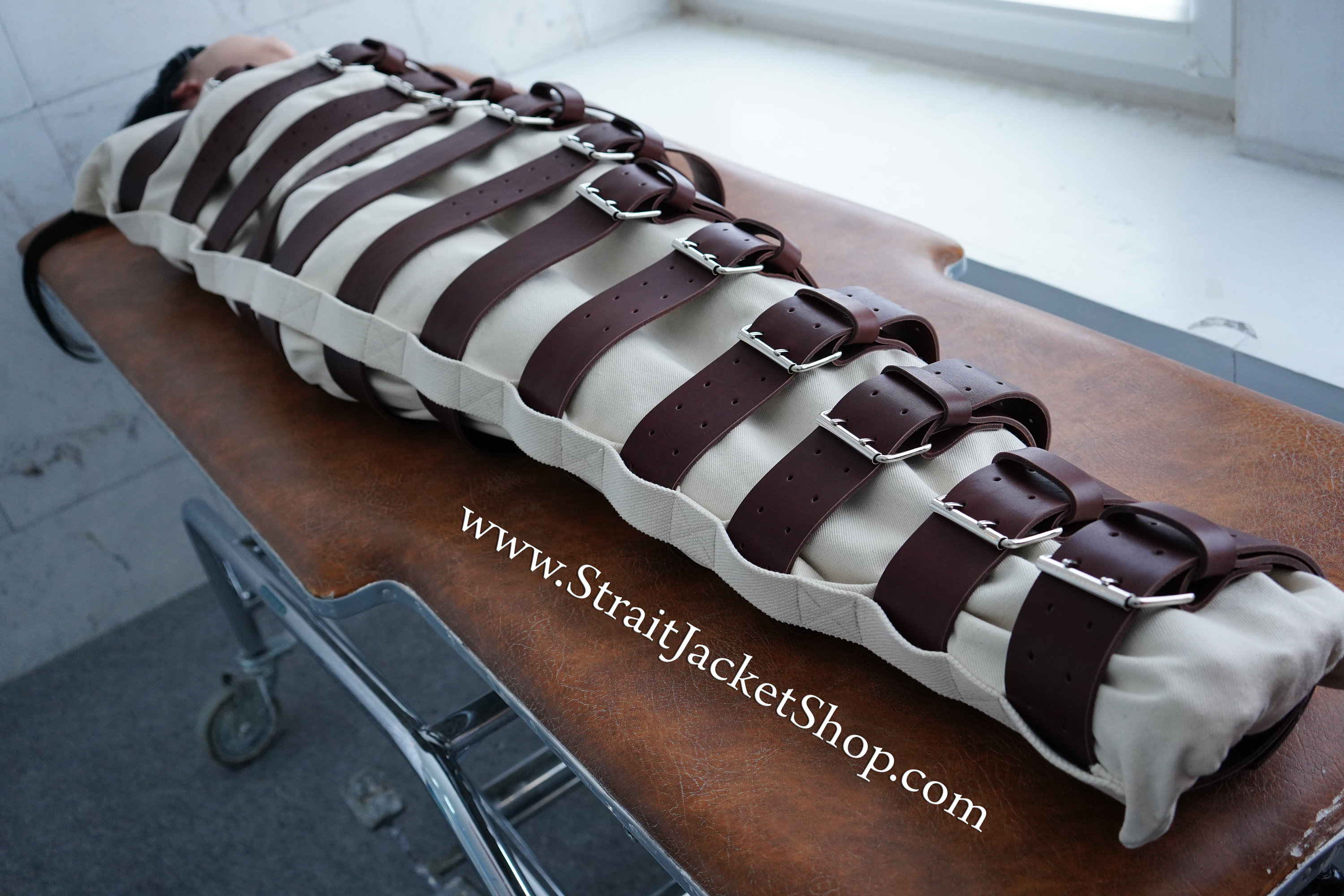 Sleep Sack Bondage Body Bag With Leather Belts Straitjacket Etsy 日本