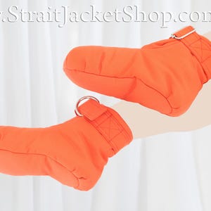 Prison Restraining Booties - Orange Soft Padded Booties for Prisoners ...