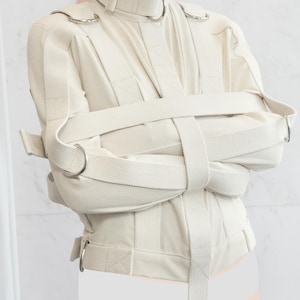 Heavy Duty Straitjacket - Central or Sides Crotch Strap / Canvas Fully ...