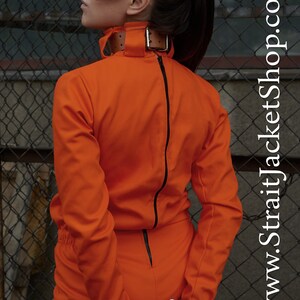 Prisoner Orange Jumpsuit With Neck Collar - Prison / Imprisonment ...