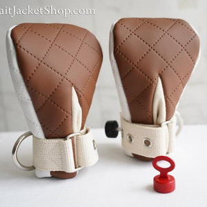 Medical Safety Mittens - Bicolor Quilted Padded Mittens With Segufix ...