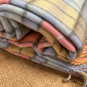 Lambswool Super Soft Check Blankets, Throws by Florence Lilly - Etsy