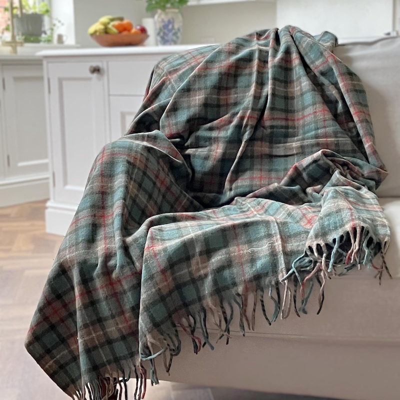 Wool Bed Blanket Checked - Etsy