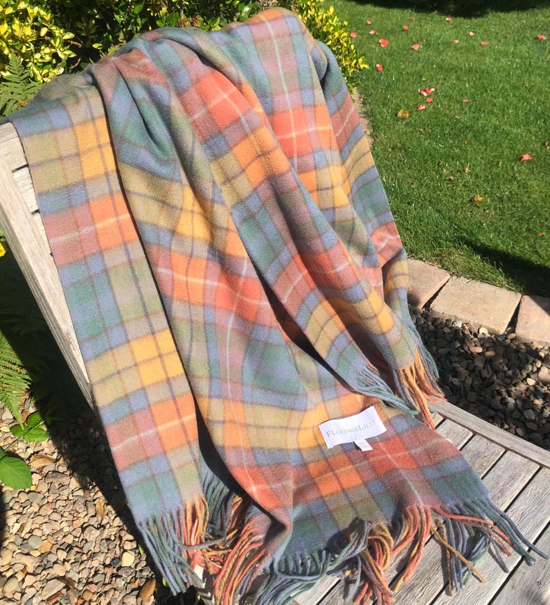 Lambswool Super Soft Check Blankets, Throws by Florence Lilly - Etsy