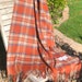 Lambswool Super Soft Rust Check Blanket, Throw by Florence Lilly - Etsy ...