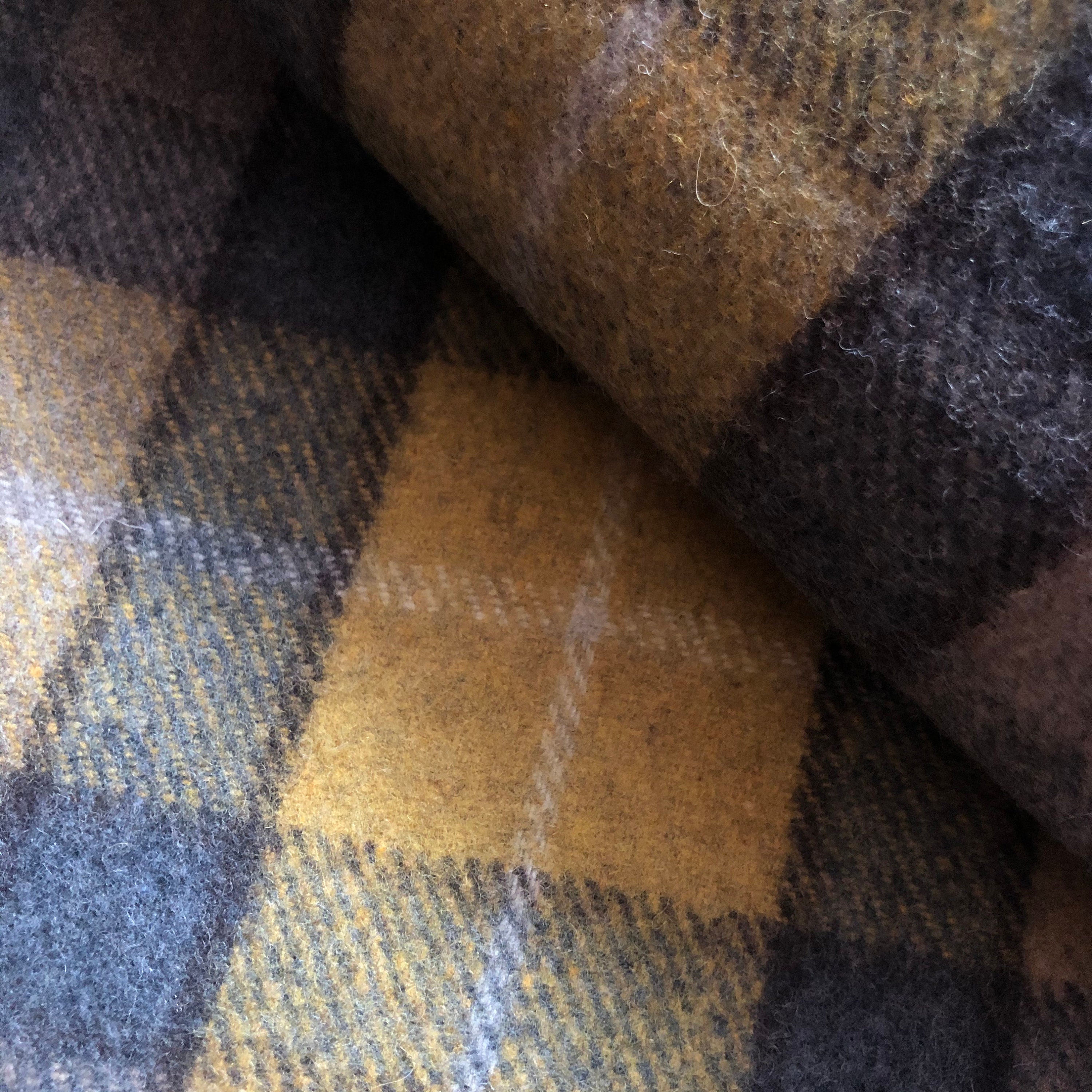 Buchanan Natural Mustard Tartan Recycled Wool Blanket/throw by - Etsy