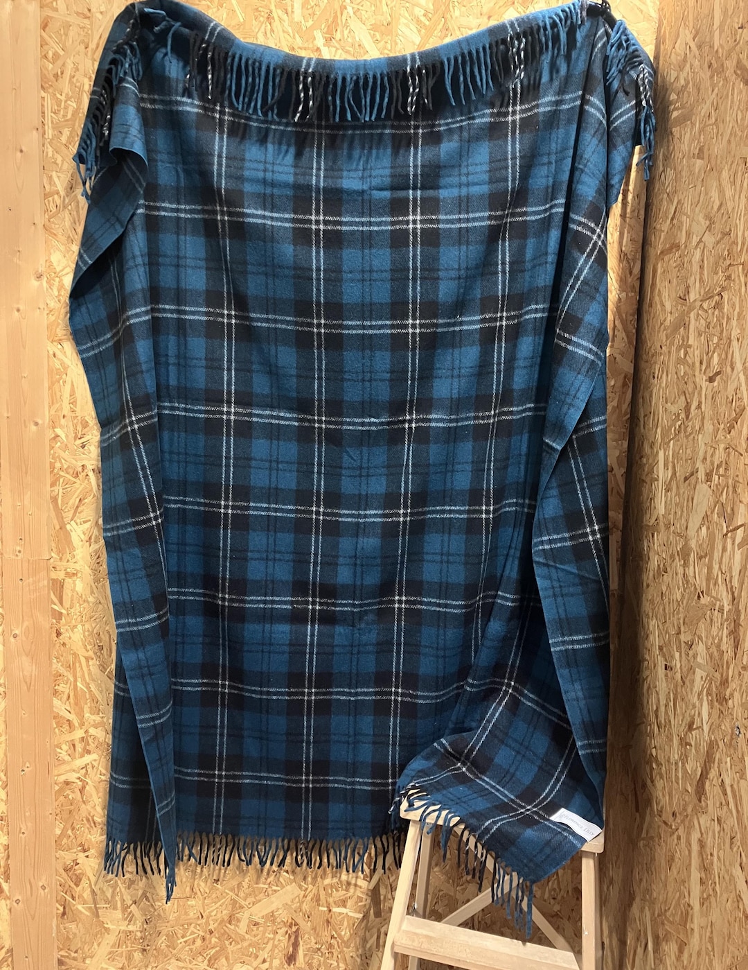 Ramsay Blue Tartan Recycled Wool Blanket/throw by Florence Lilly - Etsy