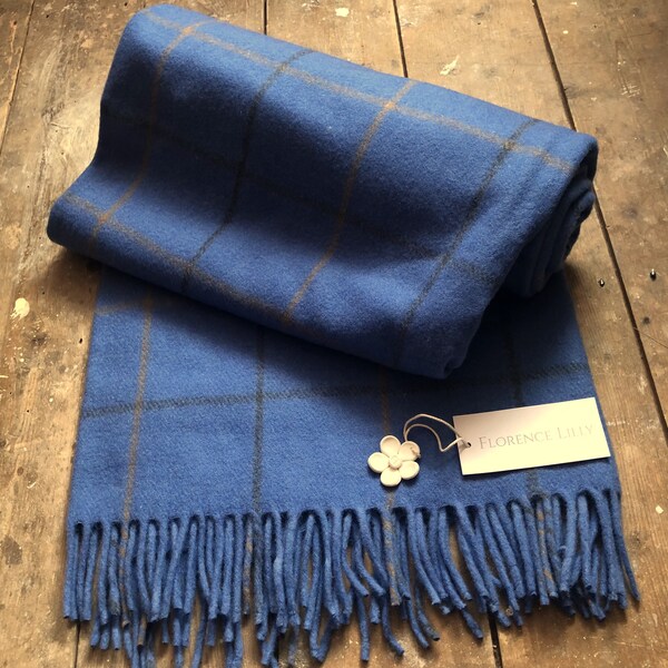 Royal Blue Throw Blanket - Etsy