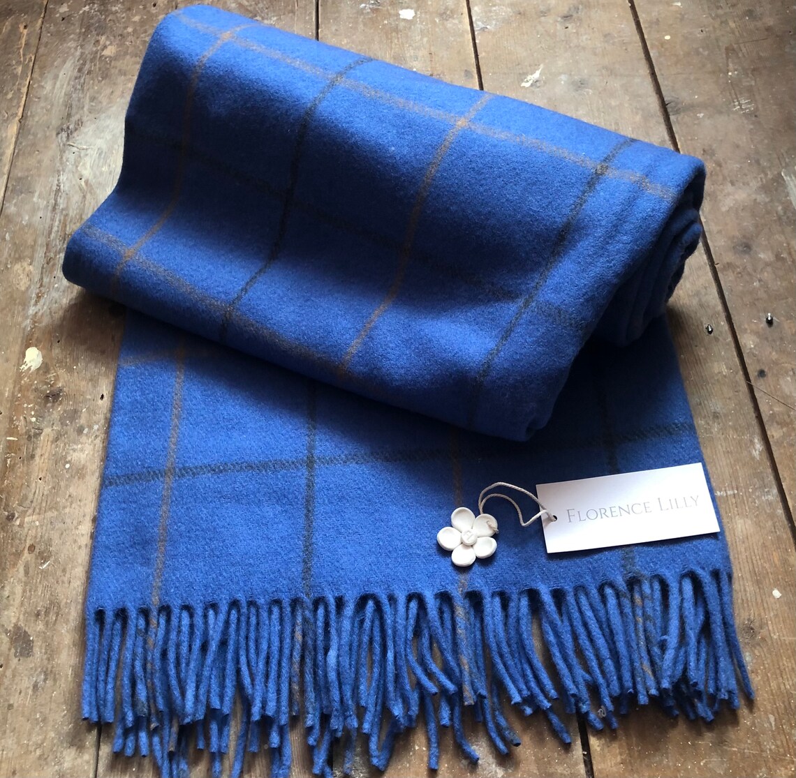 Recycled Wool Tartan Check Blankets Throws by Florence Lilly - Etsy ...