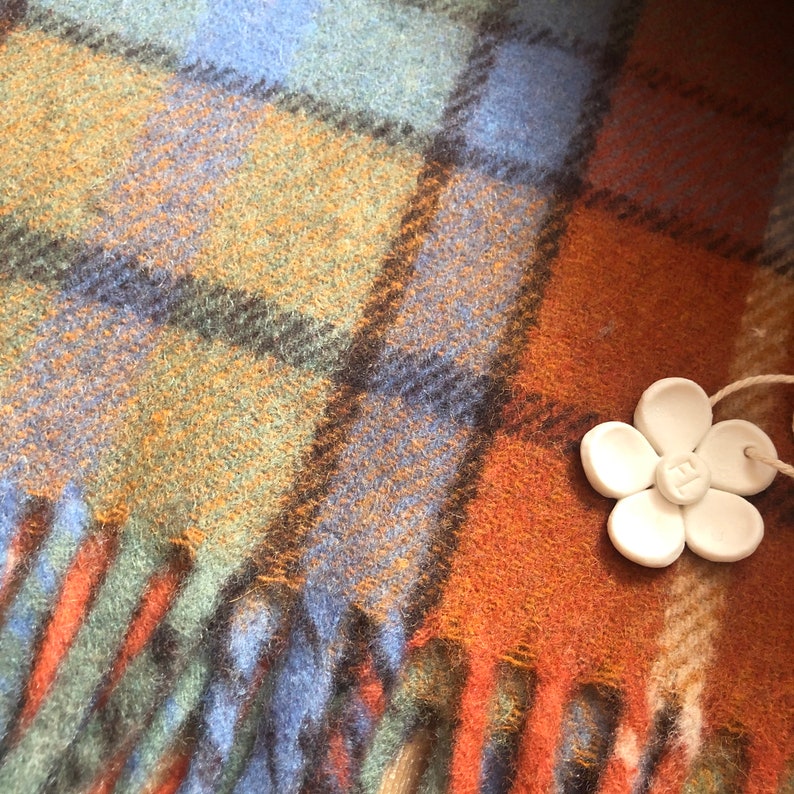 Colourful Recycled Wool Blanket/throw by Florence Lilly - Etsy UK