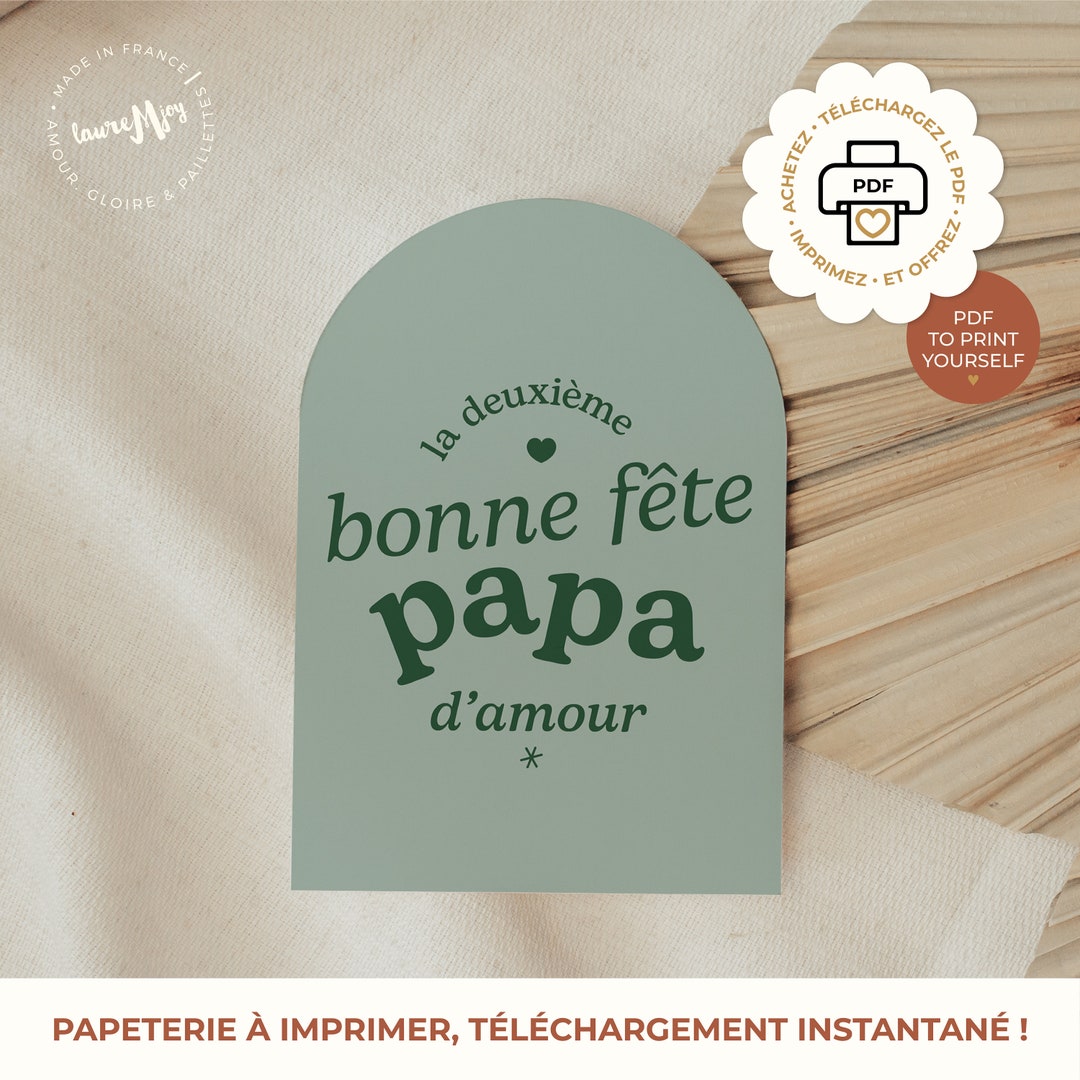 Father's Day Card, Father's Day, Second Father's Day, Card to Print ...