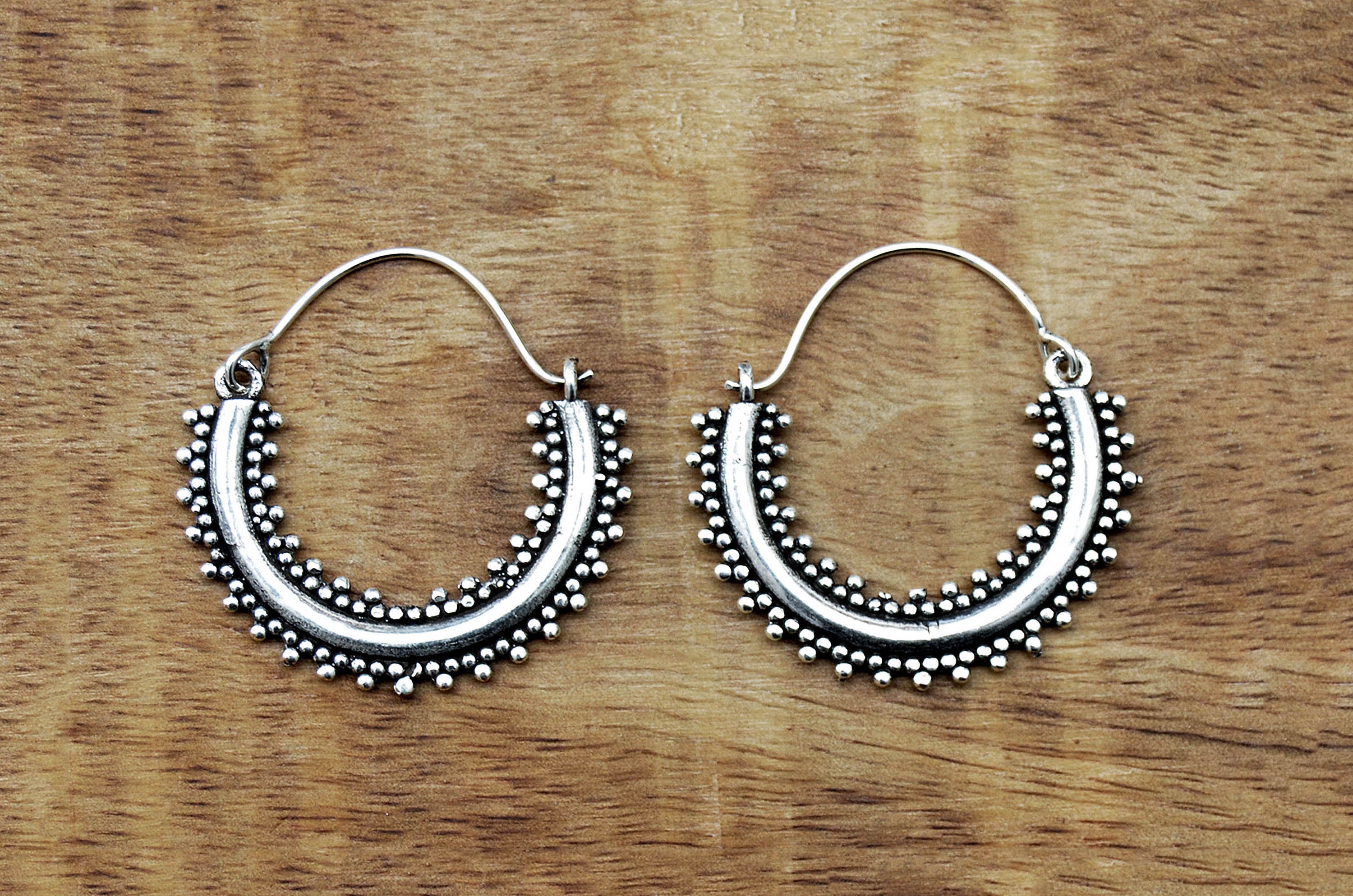 Gypsy Creole Earrings Indian Hoop Earrings Ethnic Tribal | Etsy