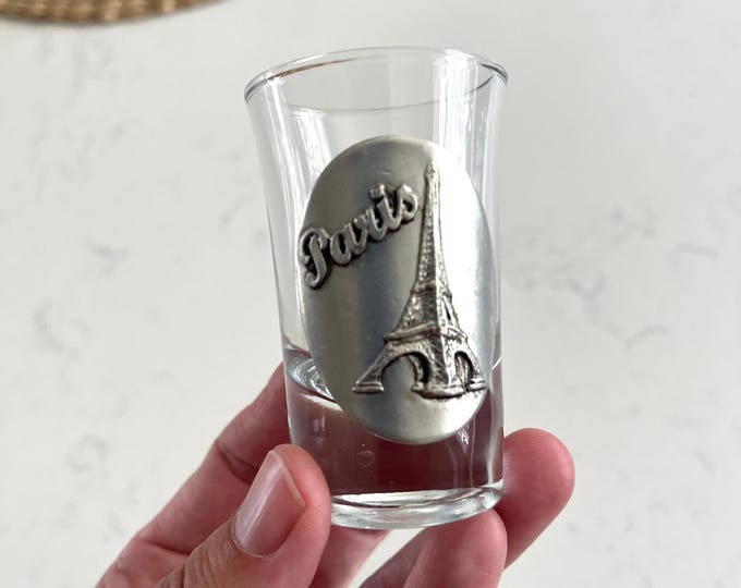 Vintage Paris Shot Glass: Eiffel Tower Souvenir - Etsy