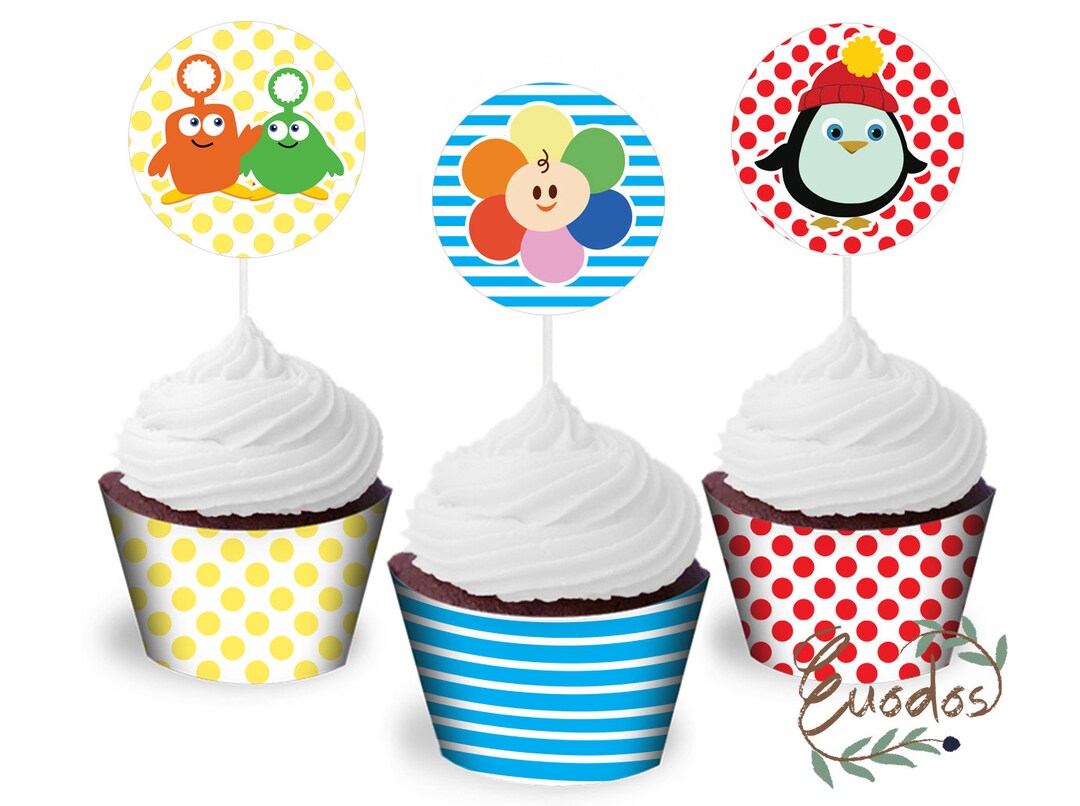 Baby First Cupcake Topper and Cupcake Liner Printable 2 Inch Custom by ...