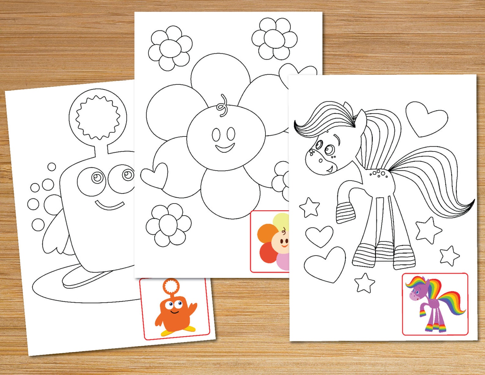 Baby First TV Printable Coloring Pages Instant Digital Download by ...