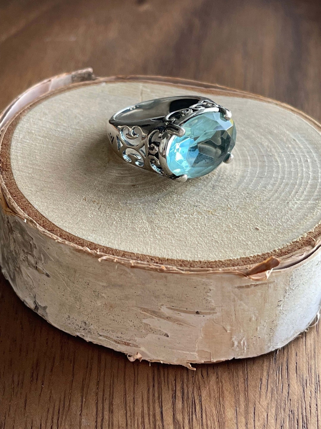SILPADA Sterling Silver "blue Cove" Ring, R2387, Size 6.75, Free Gift ...