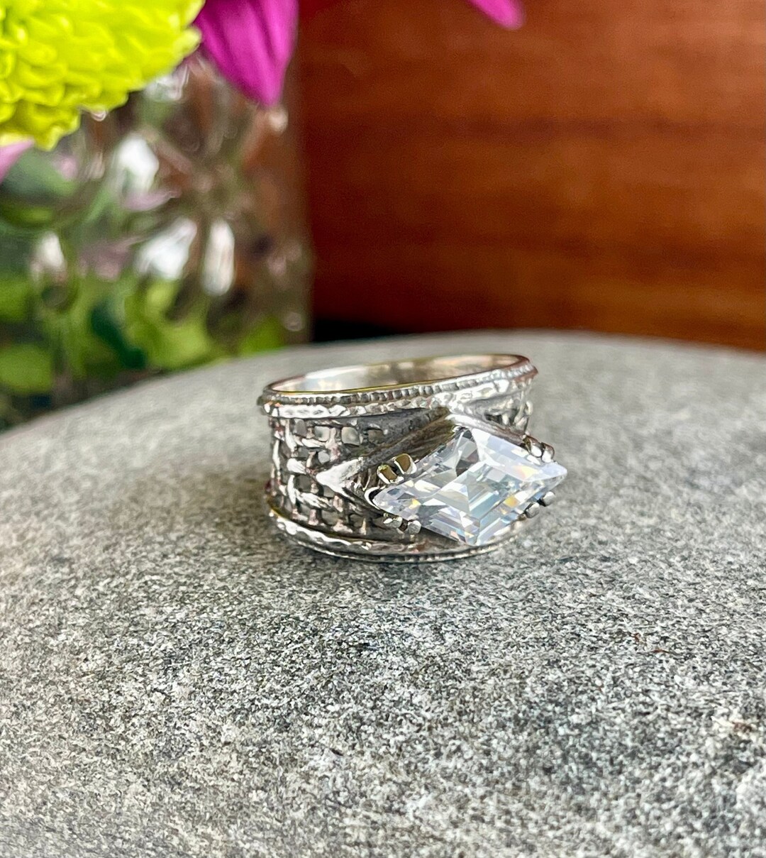 Vintage SILPADA Sterling Silver Cubic Zirconia "marquessa" Ring, R1737 ...