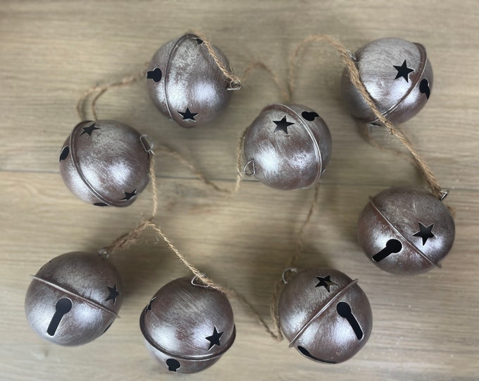 Christmas Bells, Christmas Decor, Farmhouse Christmas, Large Galvanized ...