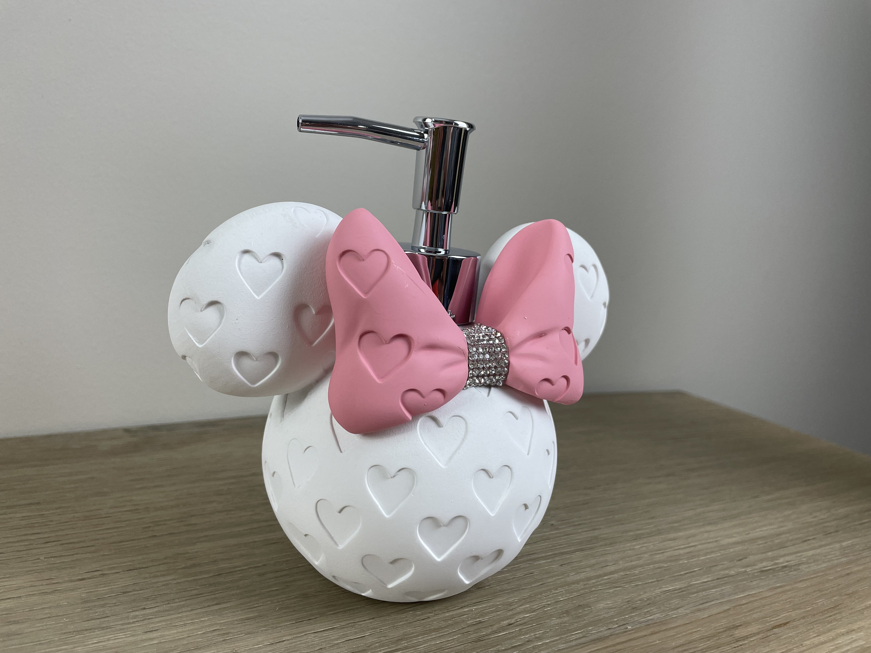 White and Pink Minnie Mouse Bathroom Decor Hand Soap Lotion - Etsy