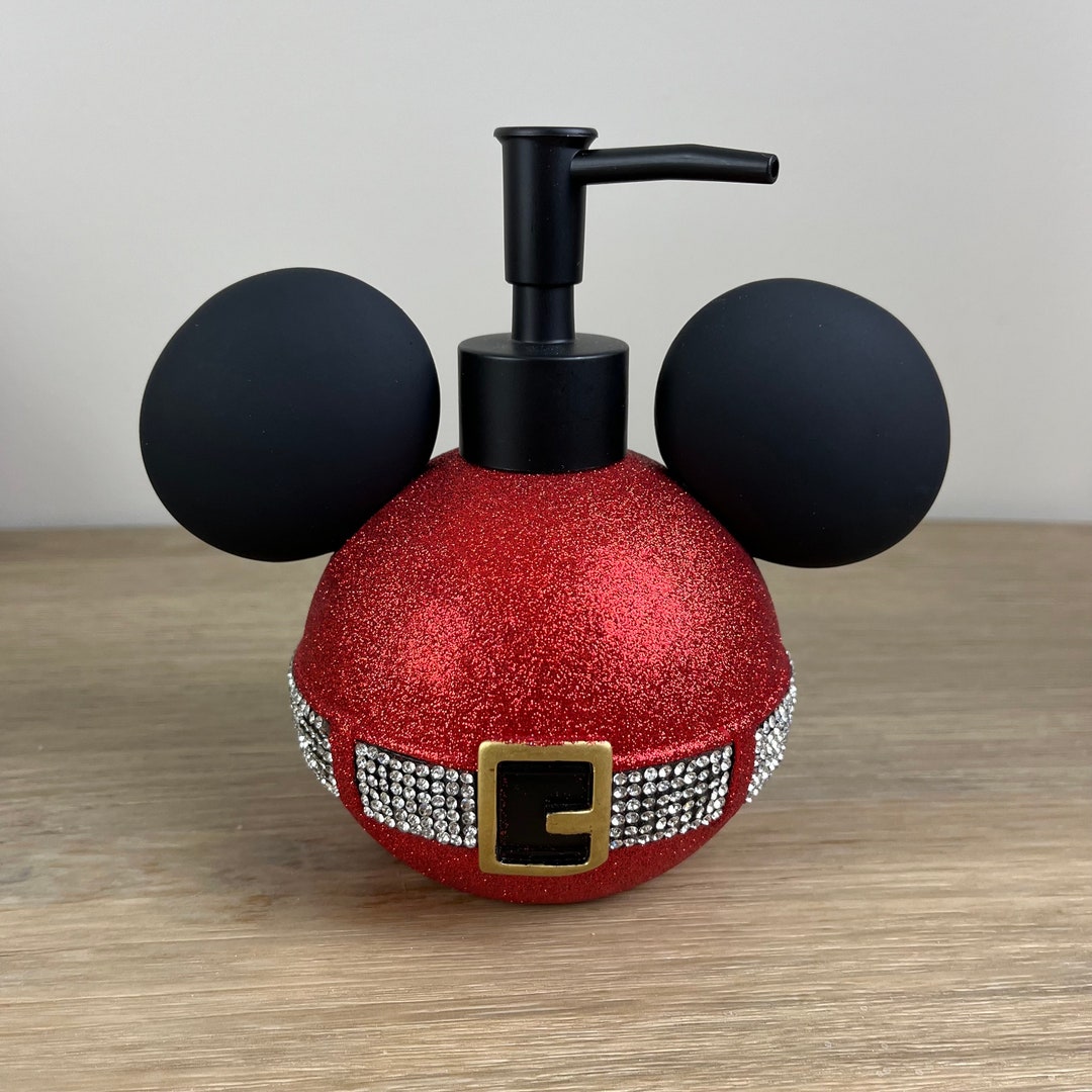 Santa Mickey Mouse Soap/ Lotion Pump - Etsy