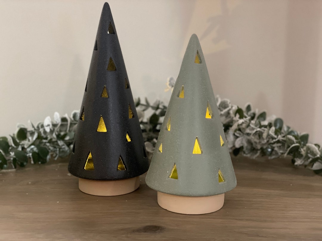 Light up Ceramic Trees - Etsy
