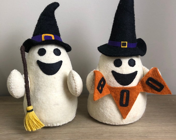 Felt Halloween Ghosts: Spooky Decor - Etsy
