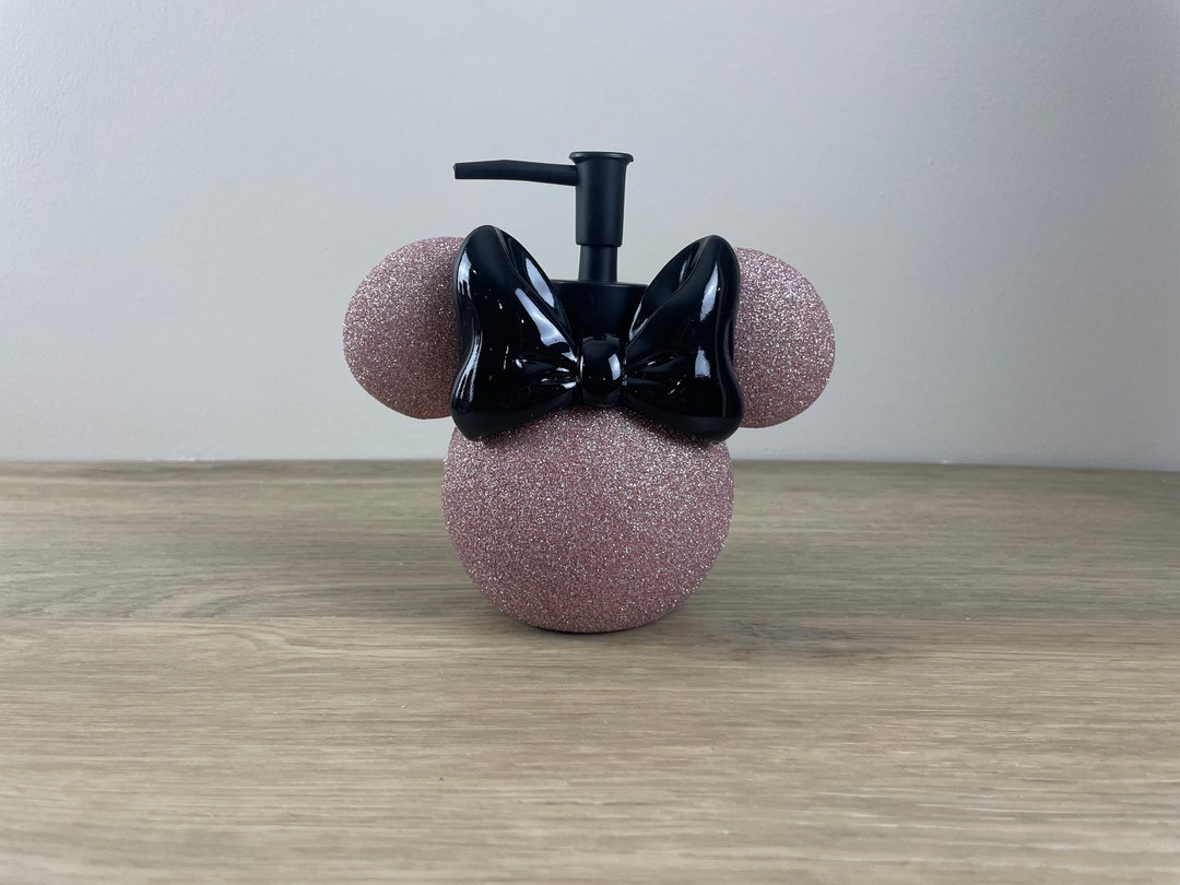 Pink Glitter Minnie Mouse Bathroom Decor, Hand Soap, Lotion, Disney - Etsy