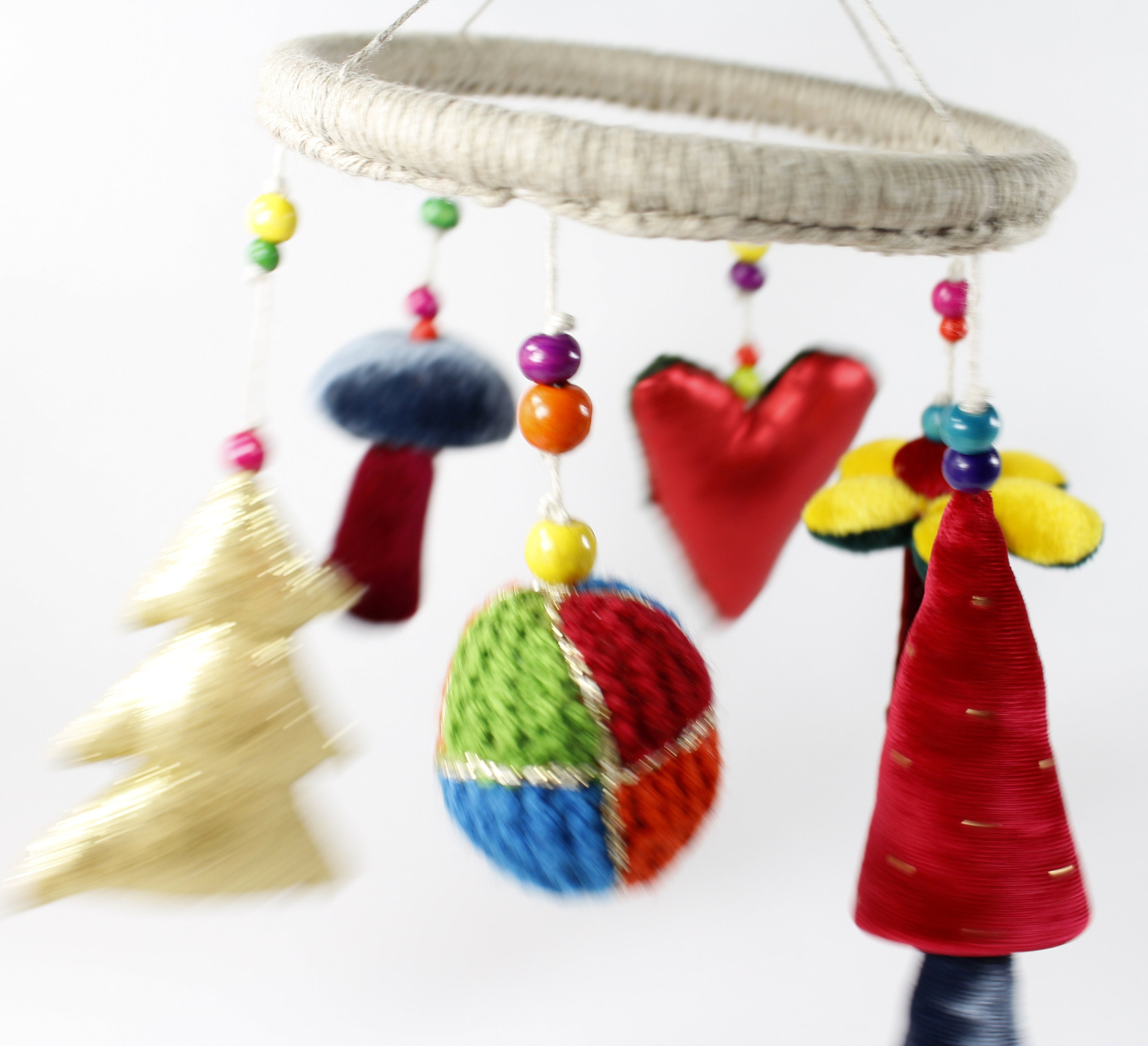 Baby Mobile Handmade Sewed Knitted - Etsy Sweden