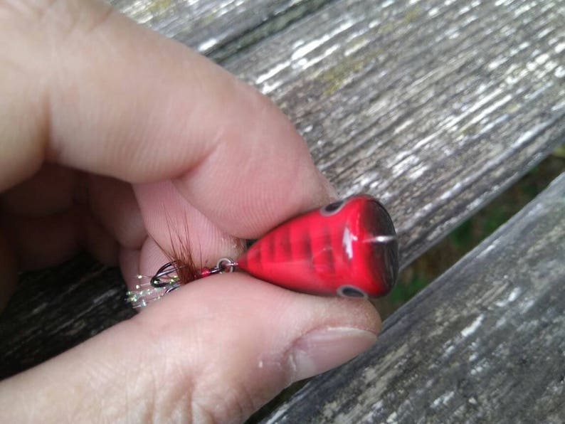Micro Popper Lure / Wooden Handmade Custom Lure | Etsy