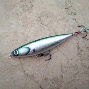 Top Water Fishing Lure Blue Gray 9cm/9g - Etsy
