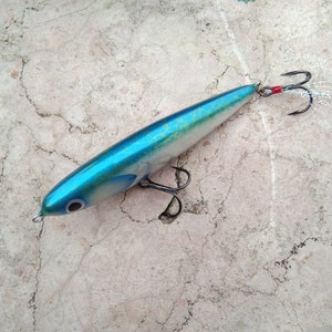 Top Water Fishing Lure Blue (9cm/9g) - Etsy