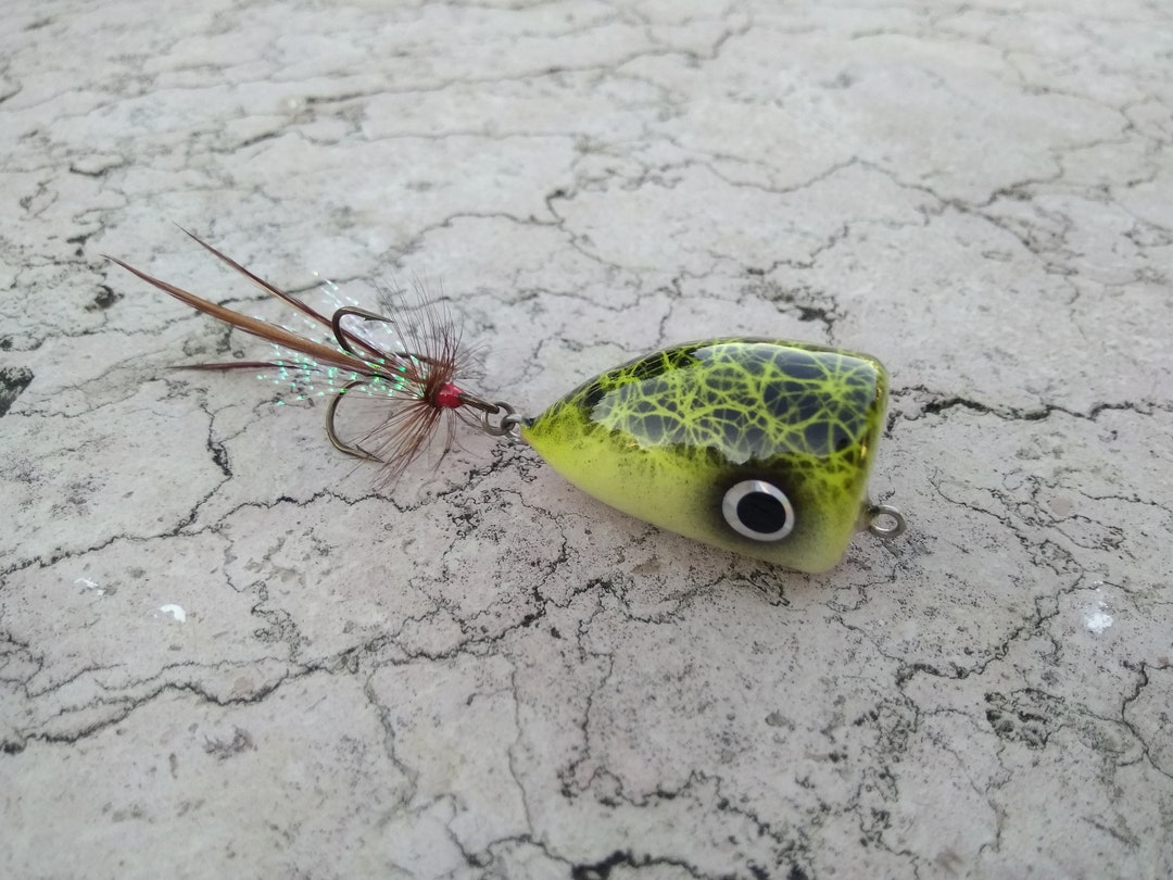 Mini Popper Light Fishing Lure Yellow - Etsy