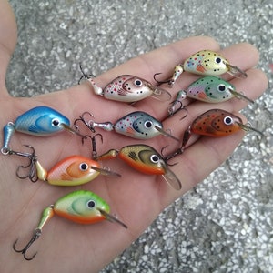 Smal Jointed Wooden Fishing Lure - Etsy