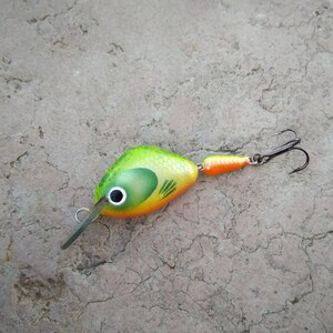 Smal Jointed Wooden Fishing Lure - Etsy