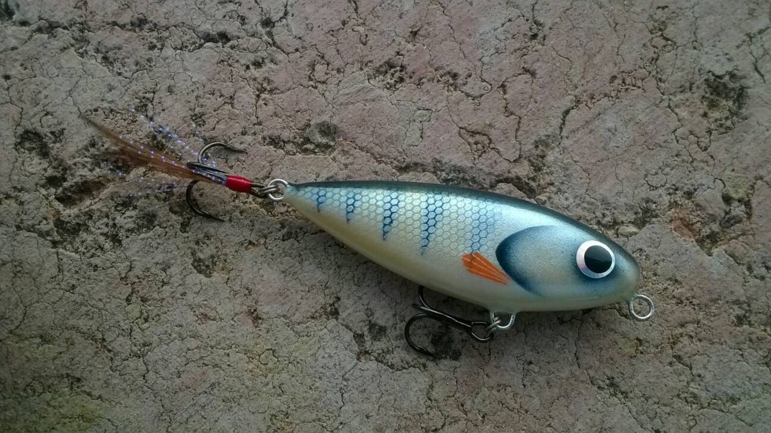 Perch Lure Balsa Wood Surface Lure - Etsy
