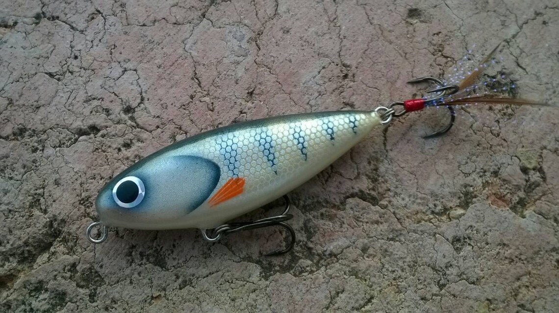 Perch Lure Balsa Wood Surface Lure - Etsy