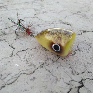 Mini Popper Light Fishing Lure Brown Gold - Etsy