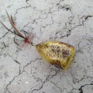 Mini Popper Light Fishing Lure Brown Gold - Etsy