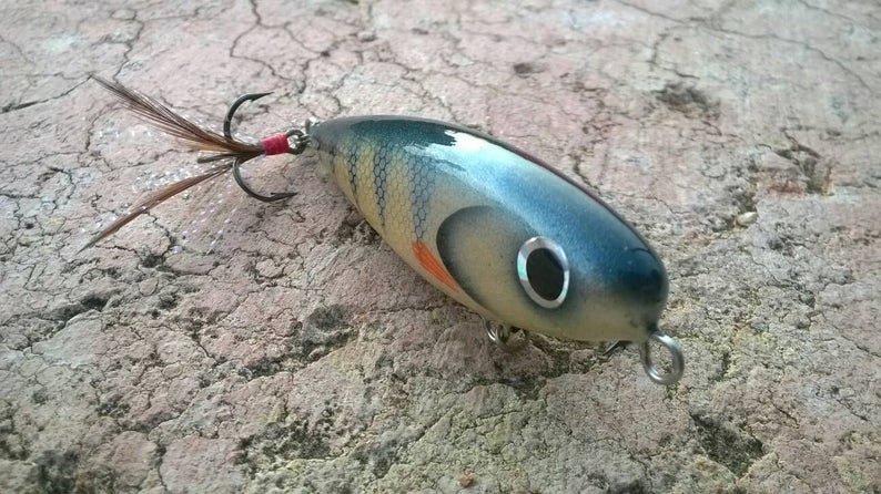 Perch Lure Balsa Wood Surface Lure | Etsy