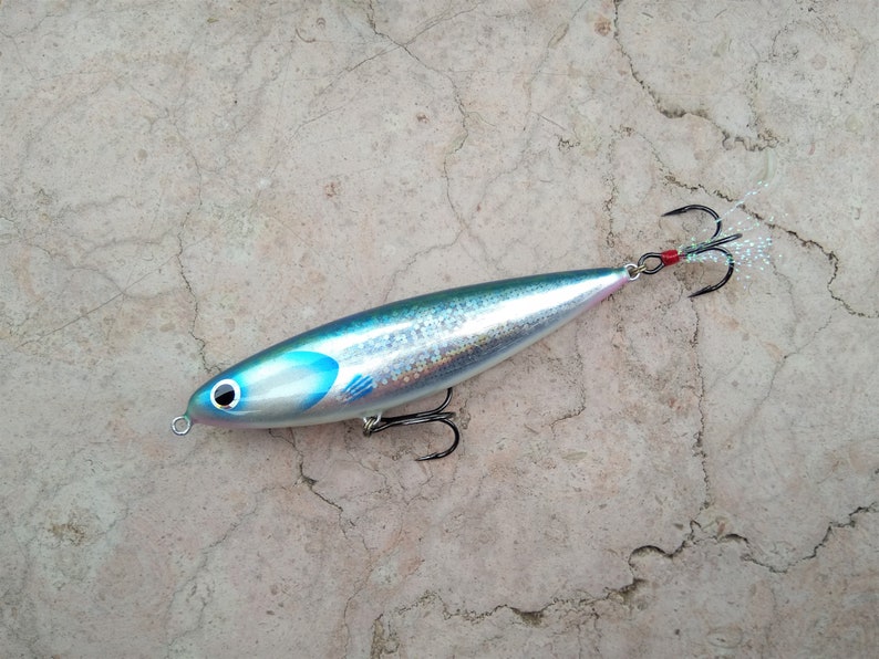 Top Water Fishing Lure Blue 9cm/9g | Etsy