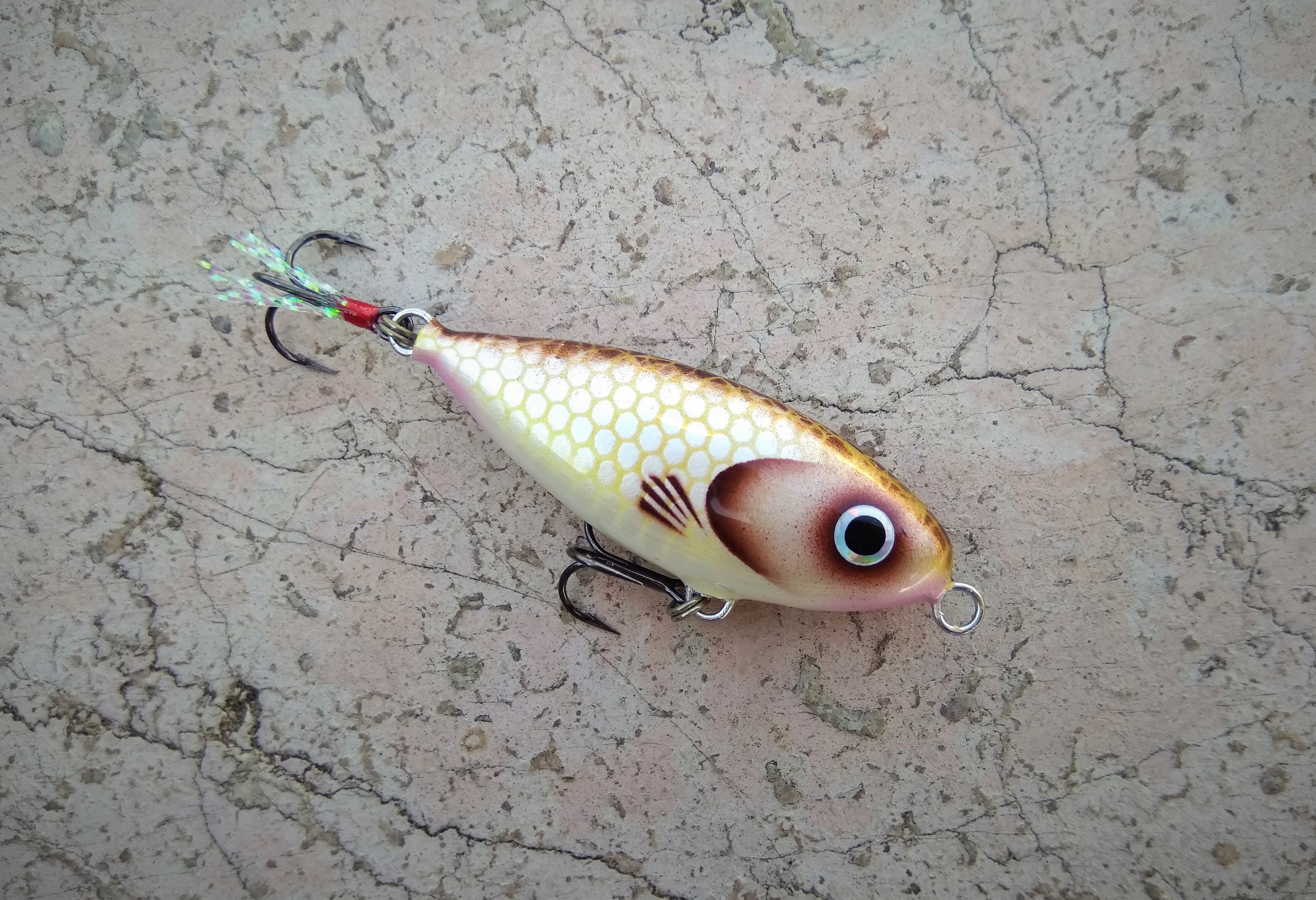 Micro Surface Handmade Wooden Lure Gold 4cm - Etsy