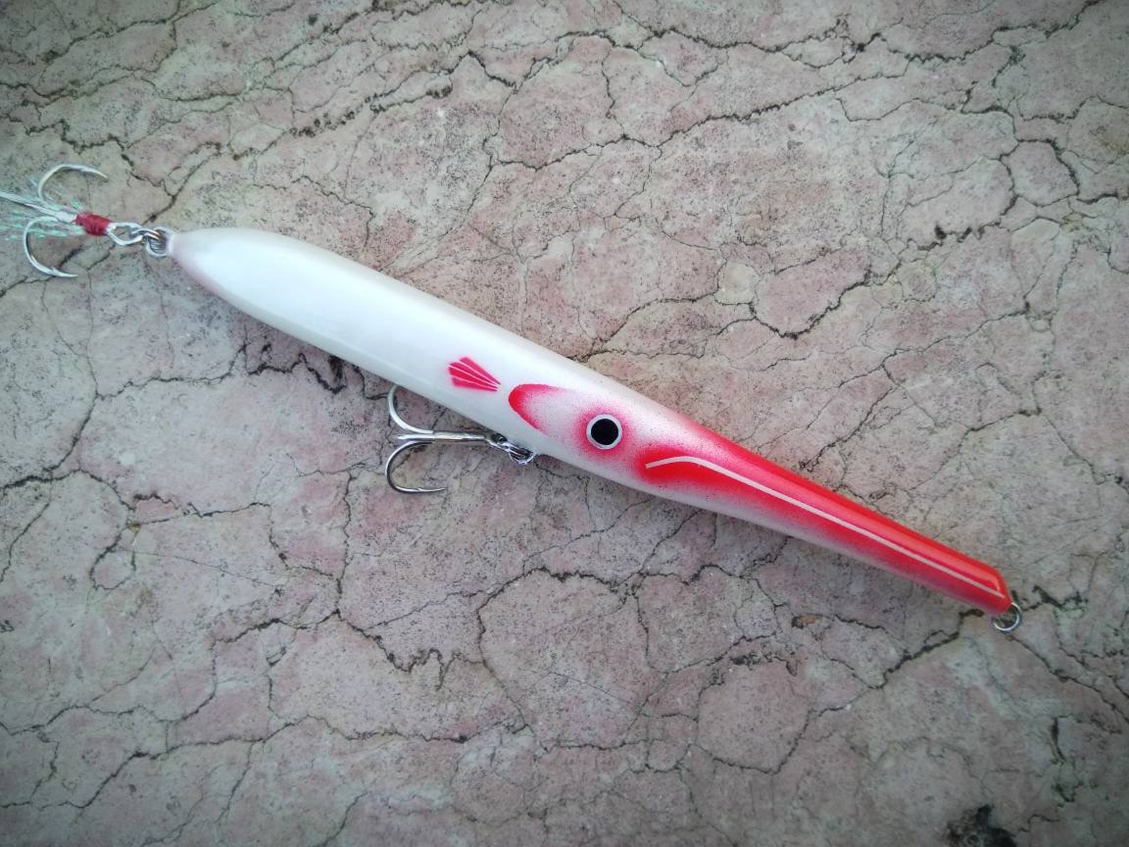 Saltwater Surface Hendmade Lure Needlefish RH 10cm 4inch | Etsy