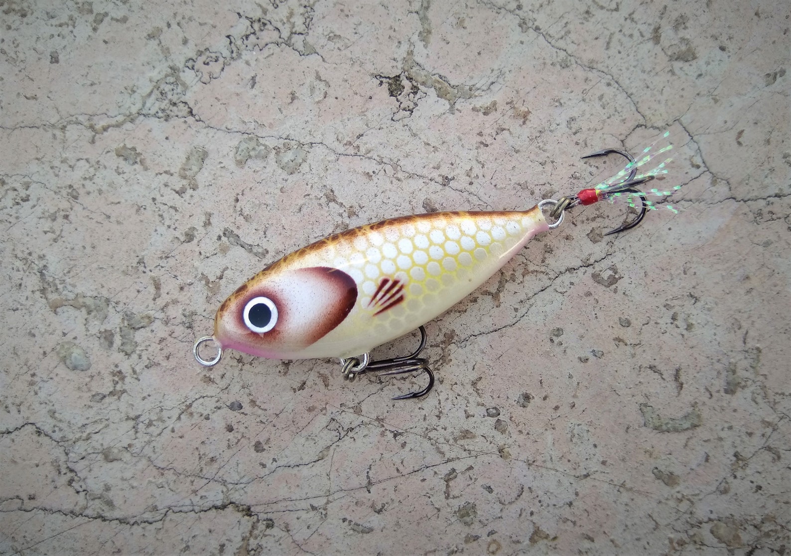 Micro Surface Handmade Wooden Lure Gold 4cm - Etsy