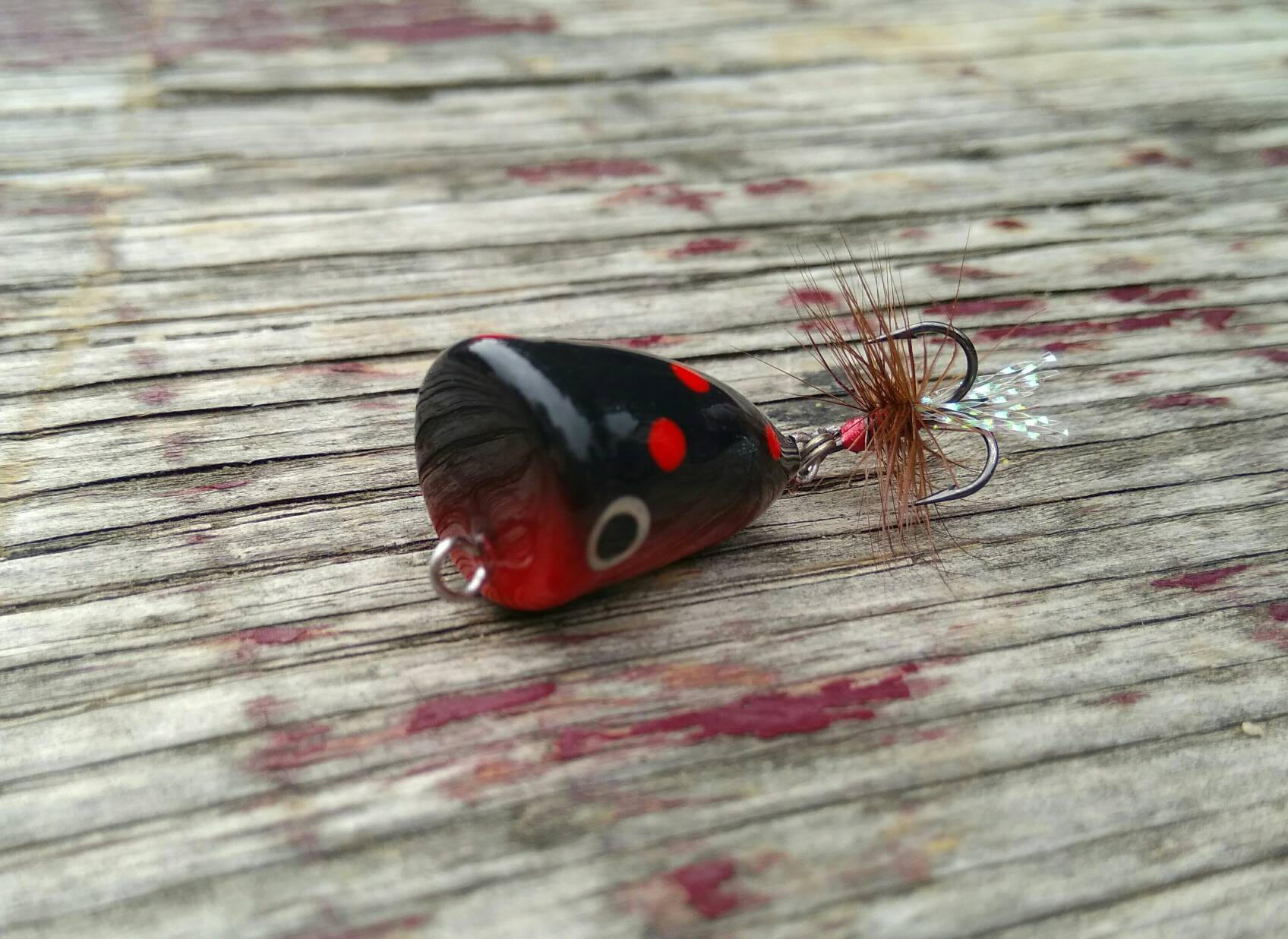 Micro Popper Lure / Wooden Handmade Custom Lure | Etsy