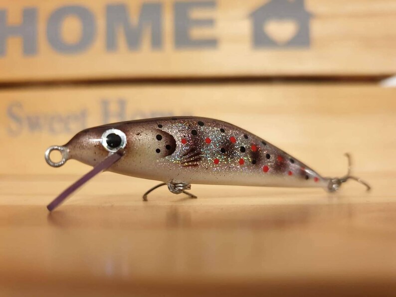 Shallow Running Lure Brown Trout 5.5cm - Etsy