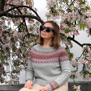 Crochet Sweater Pattern Saturnalia Sizes S-XL, Row by Row Lopapeysa ...
