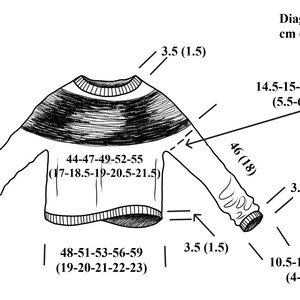 Crochet Sweater Pattern Saturnalia Sizes S-XL, Row by Row Lopapeysa ...