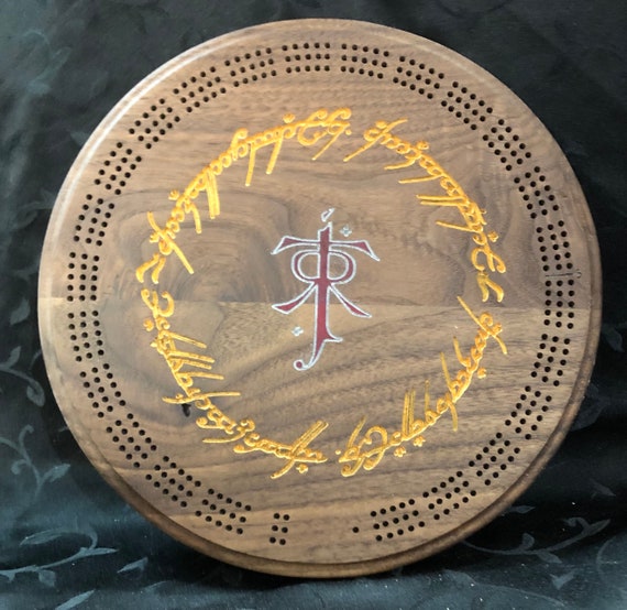 Lord of the Rings 12 Inch Round Crib Board Solid Hardwood - Etsy
